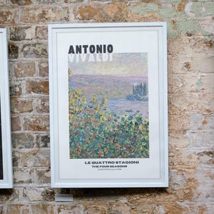 Antonio Vivaldi the Four Seasons Poster, Classical Music Art, Classical ...