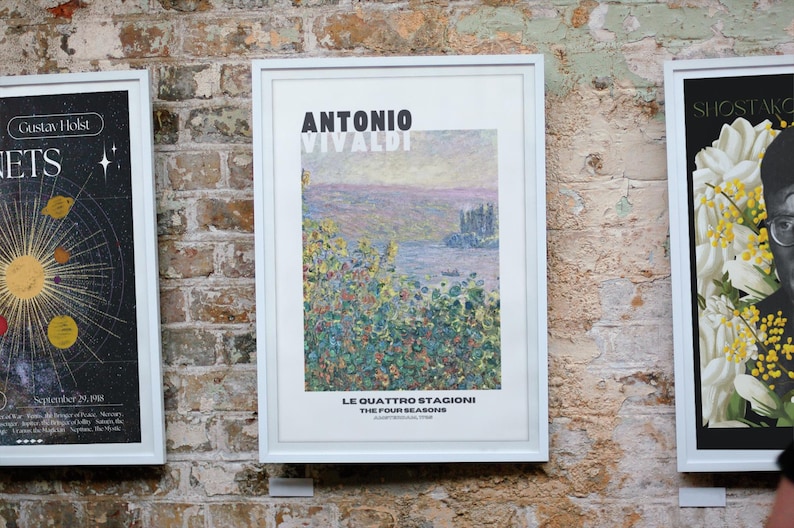 Antonio Vivaldi the Four Seasons Poster, Classical Music Art, Classical ...