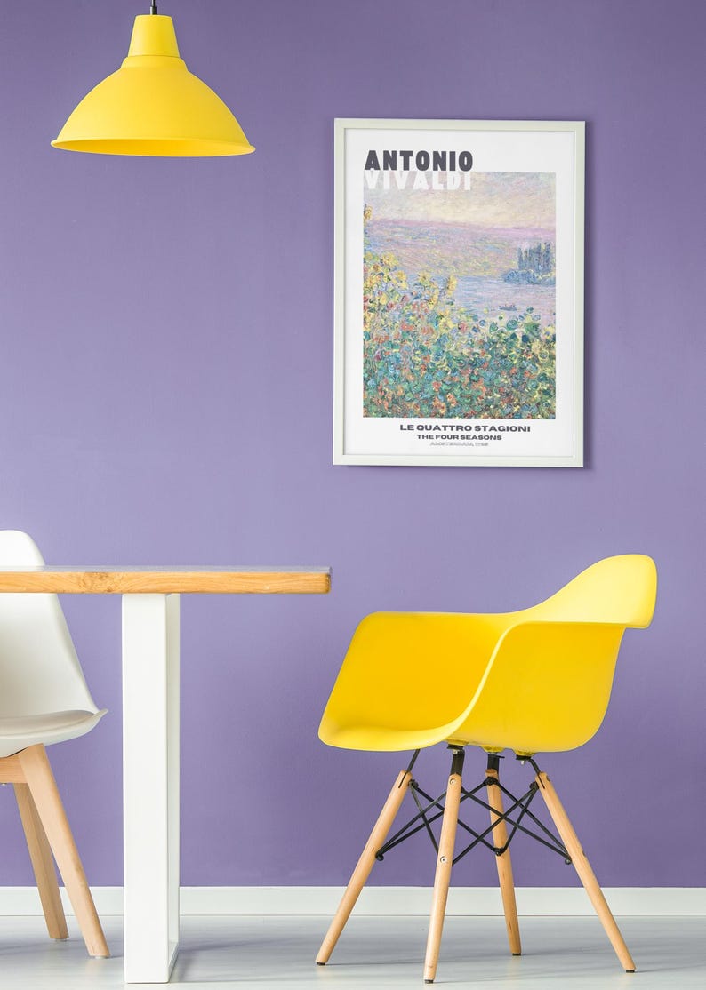 Antonio Vivaldi the Four Seasons Poster, Classical Music Art, Classical ...