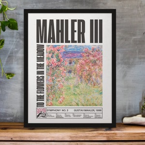 Mahler Poster, Music Teacher Gift, Musician Gift, Orchestra Room Poster ...