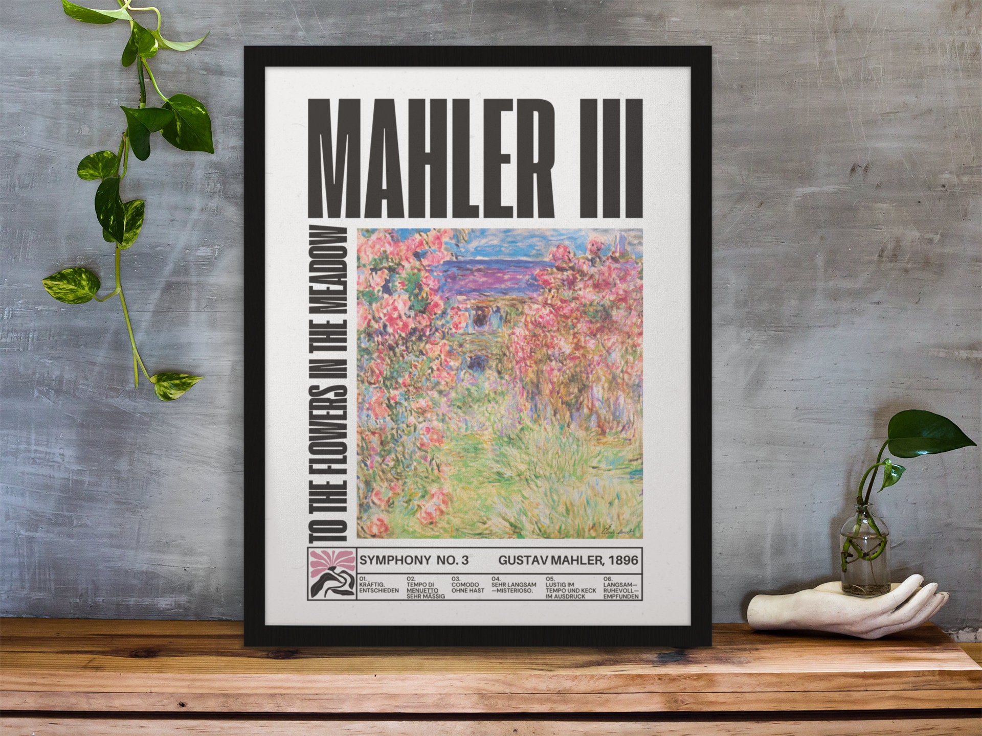 Mahler Poster With Gorgeous Album Art for Mahler's 3rd Symphony - Etsy