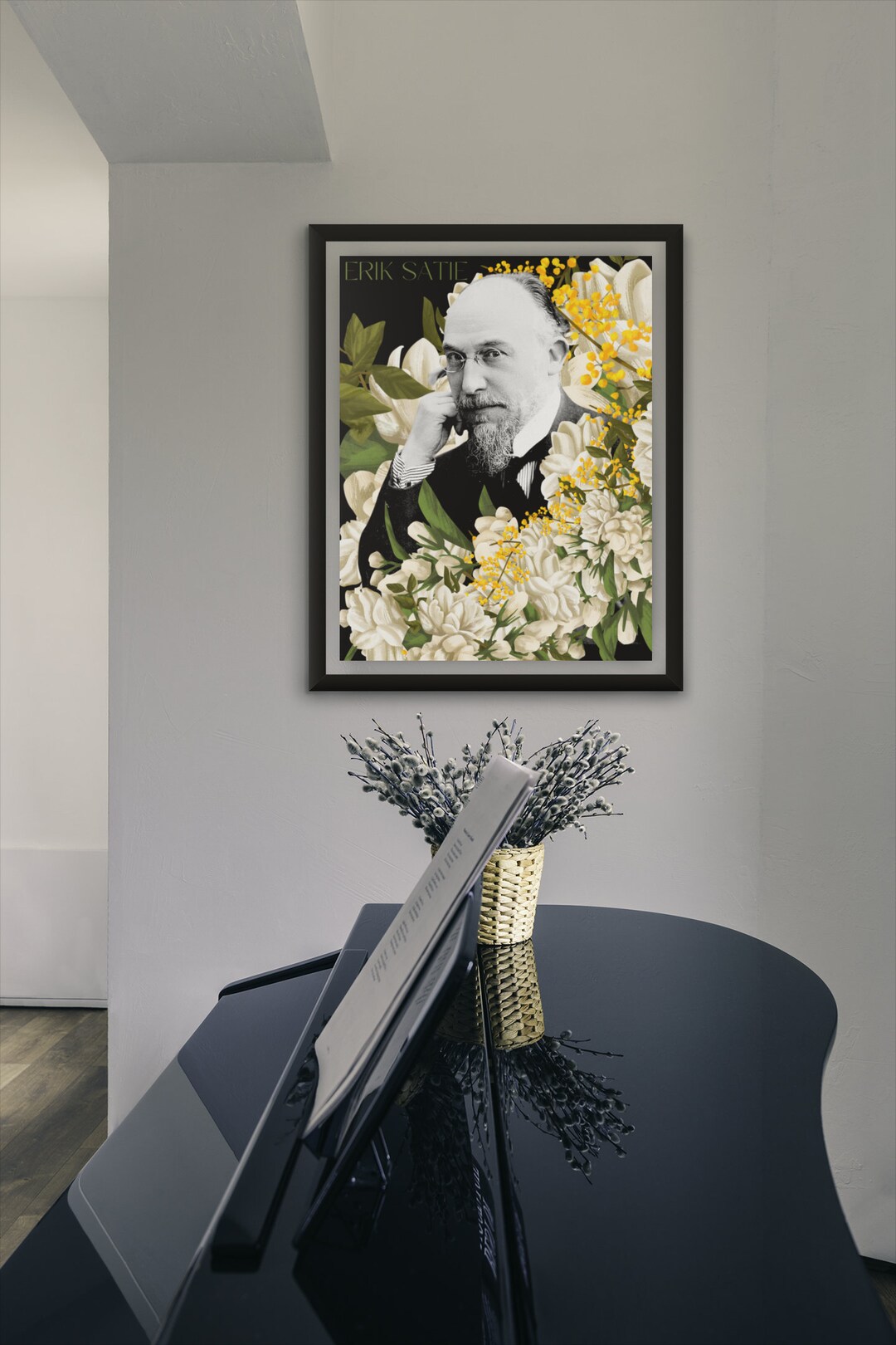 Erik Satie Poster, Music Teacher Gift, Classical Music Art, Music ...