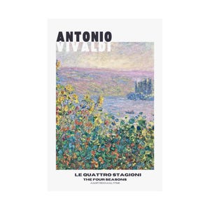 Antonio Vivaldi the Four Seasons Poster, Classical Music Art, Classical ...