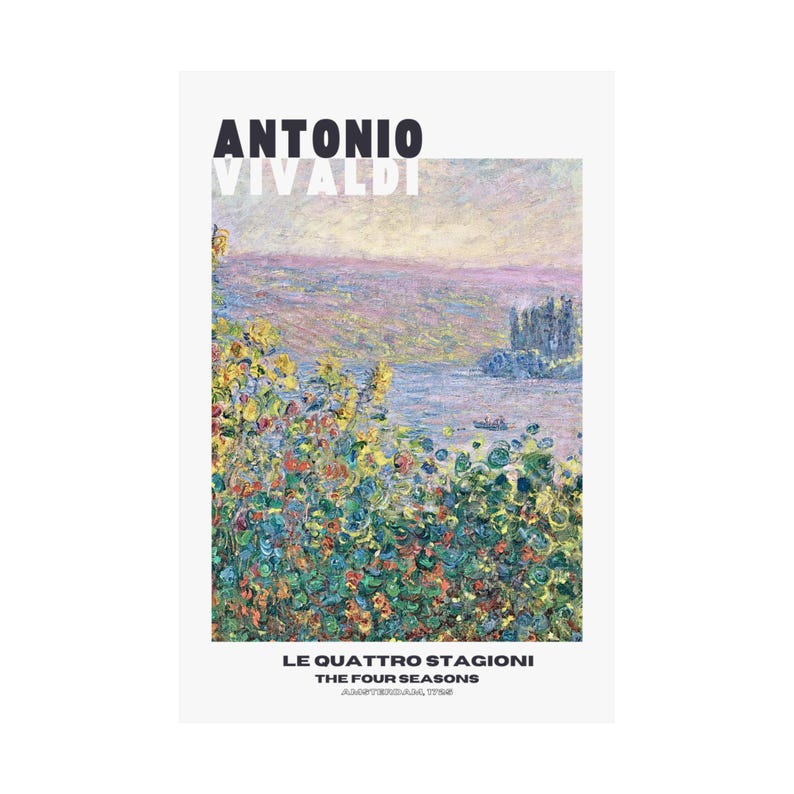 Antonio Vivaldi the Four Seasons Poster, Classical Music Art, Classical ...