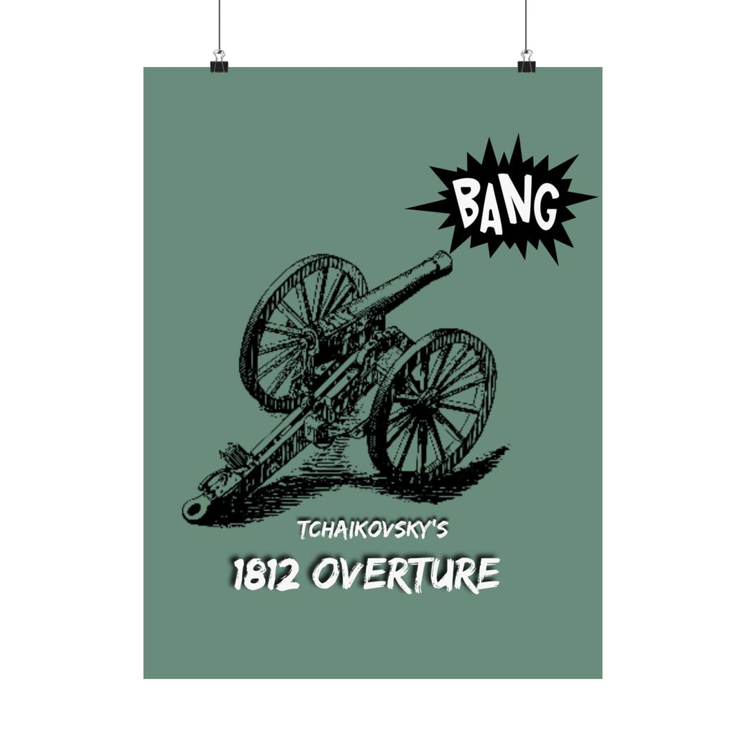 Custom Tchaikovsky 1812 Overture Cannon Poster | Matte Vertical Poster ...