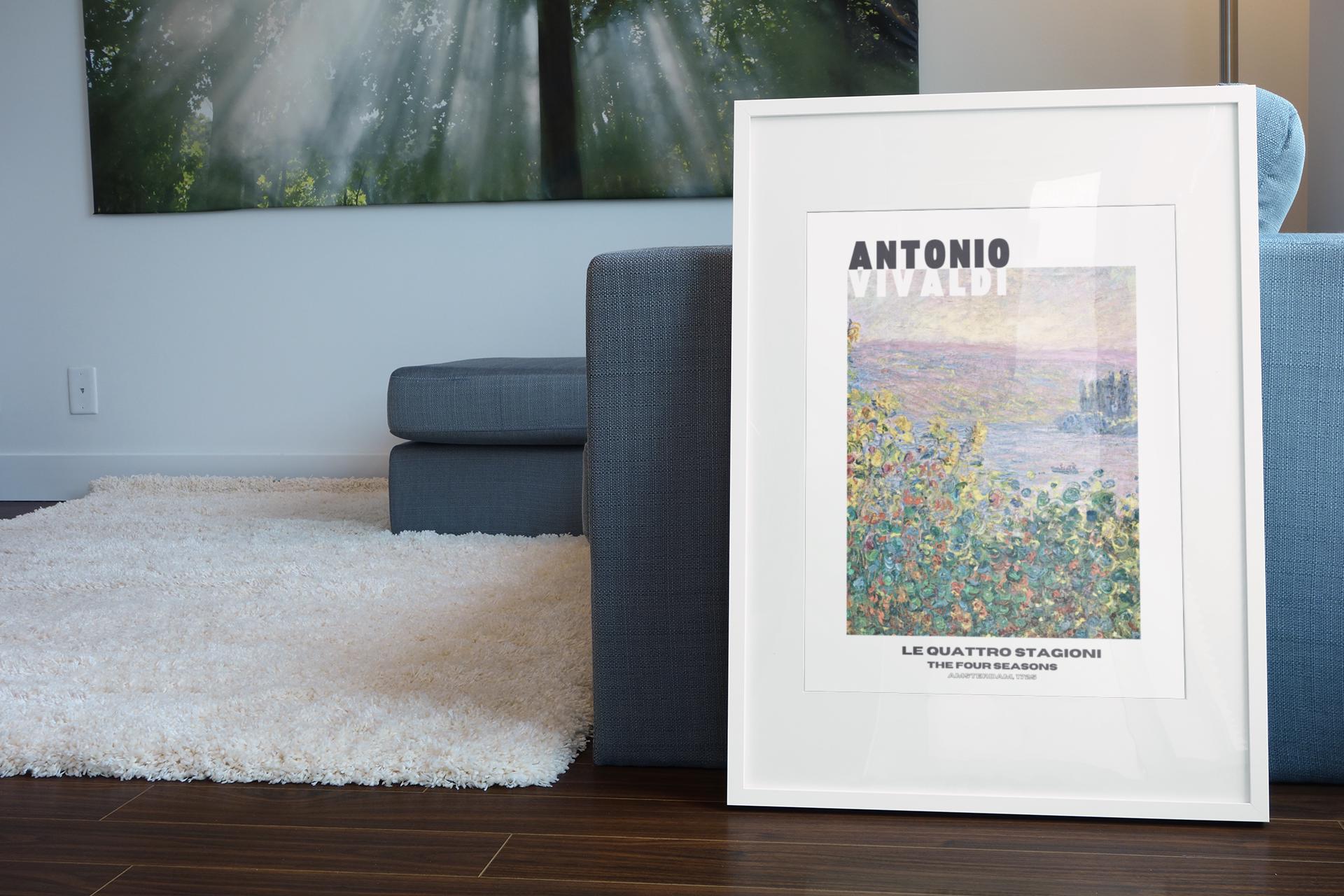 Antonio Vivaldi the Four Seasons Poster, Classical Music Art, Classical ...