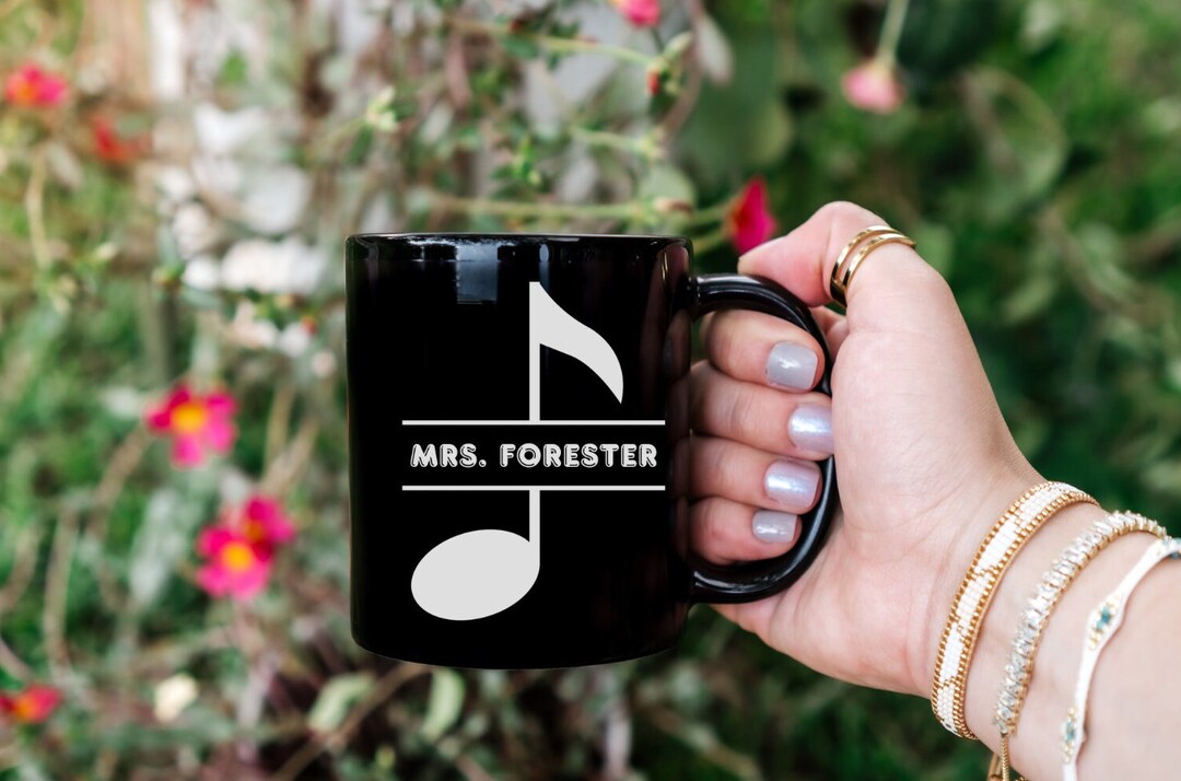 Personalized Music Teacher Mug, Custom Mug, Gift for a Music Teacher ...