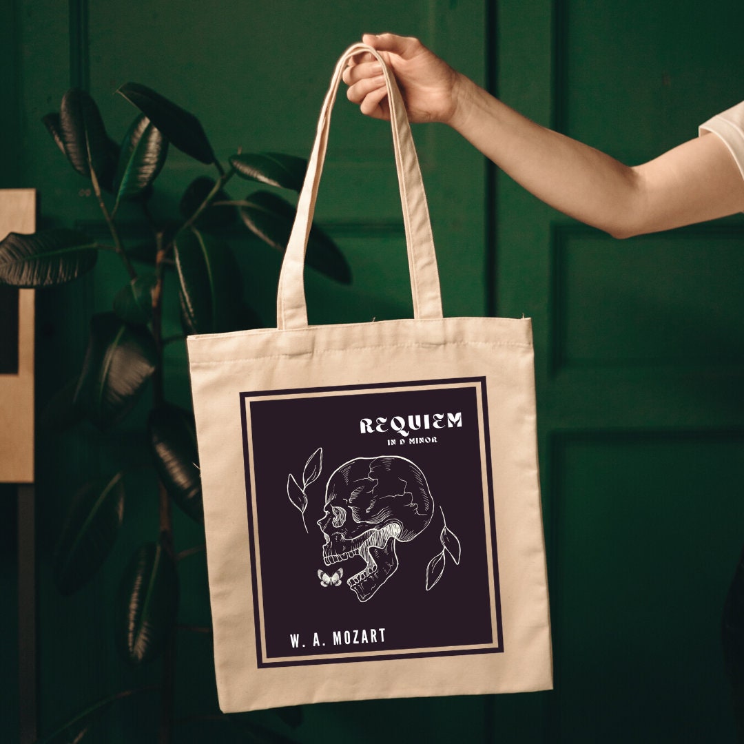 Mozart Requiem Tote, Music Teacher Gift, Classical Music Tote Bag ...