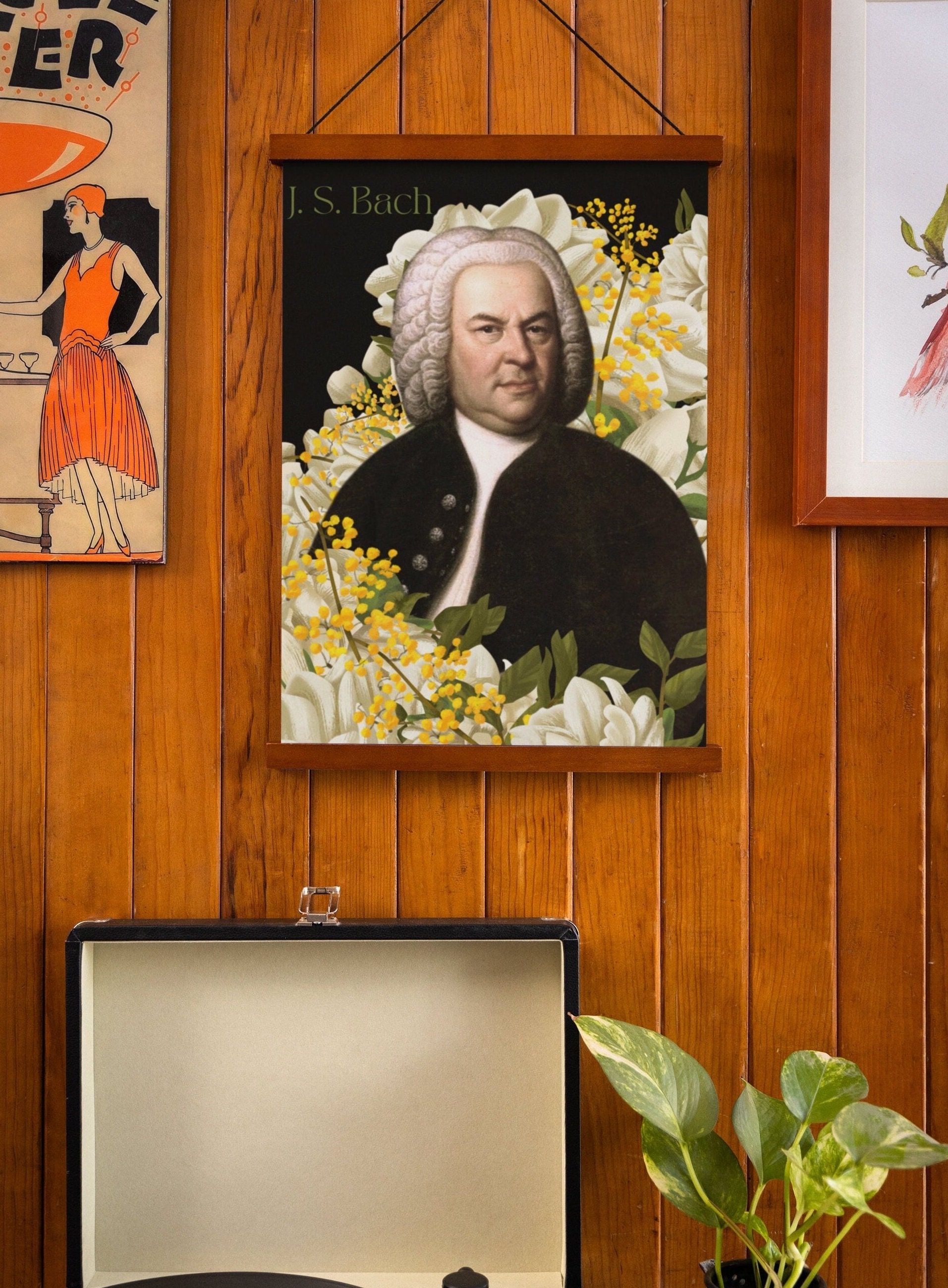 Johann Sebastian Bach Poster, Music Teacher Gift, Classical Music ...