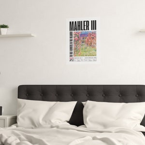 Mahler Poster, Music Teacher Gift, Musician Gift, Orchestra Room Poster ...