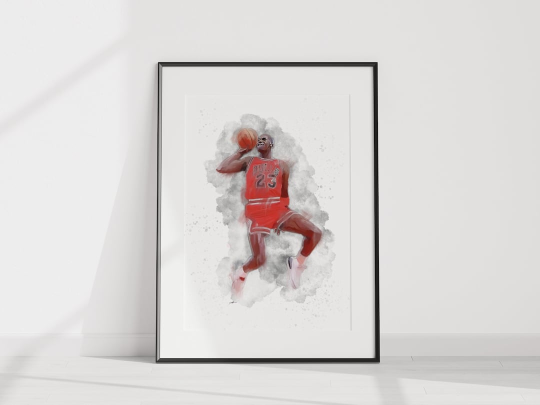 Michael Jordan 1988 Dunk Contest Digital Art Print PDF Printable ...