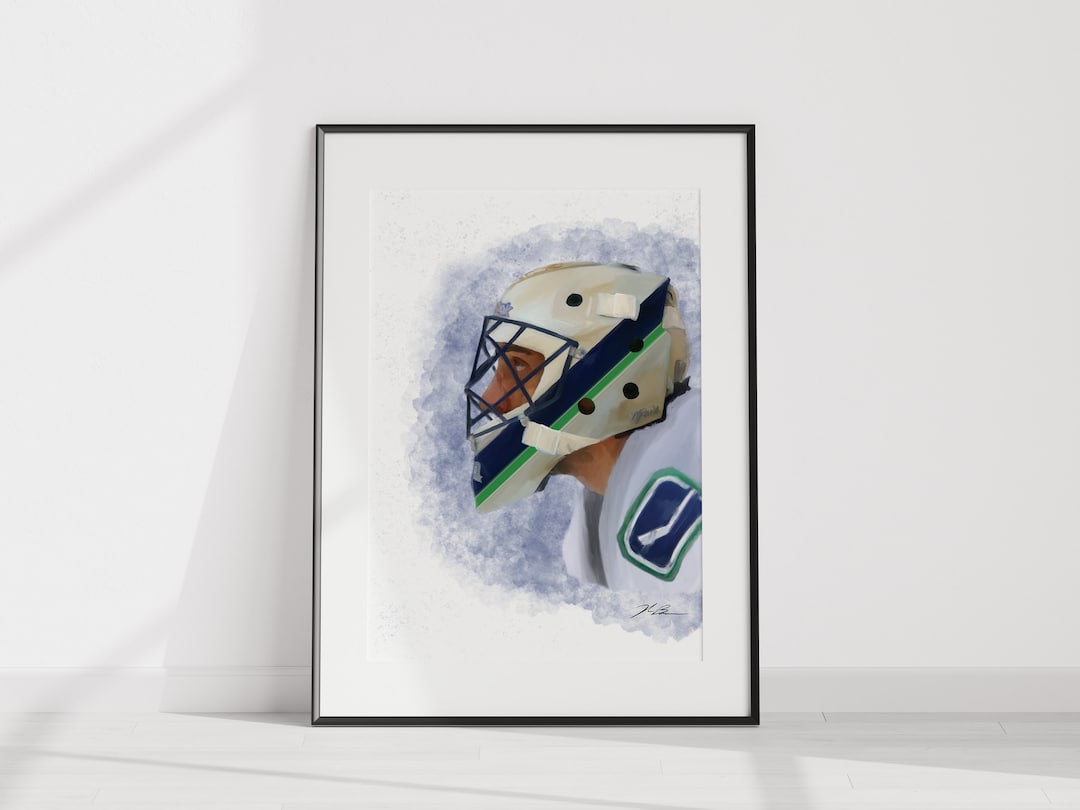 Roberto Luongo Vancouver Hockey Goalie Mask Digital Print PDF Printable ...