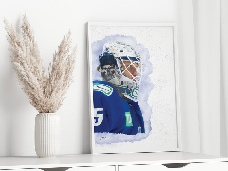 Thatcher Demko Vancouver Canucks Goalie Digital Print PDF Printable ...