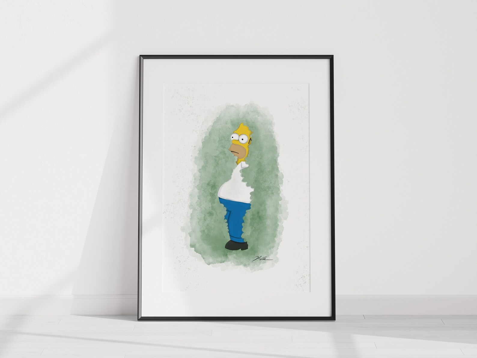 Homer Meme Cartoon Digital Print PDF Printable Artwork Wall Art ...