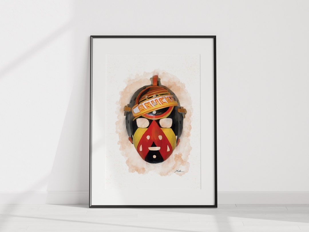 John Garrett Cheech Vancouver Goalie Mask Painting. PDF Printable ...