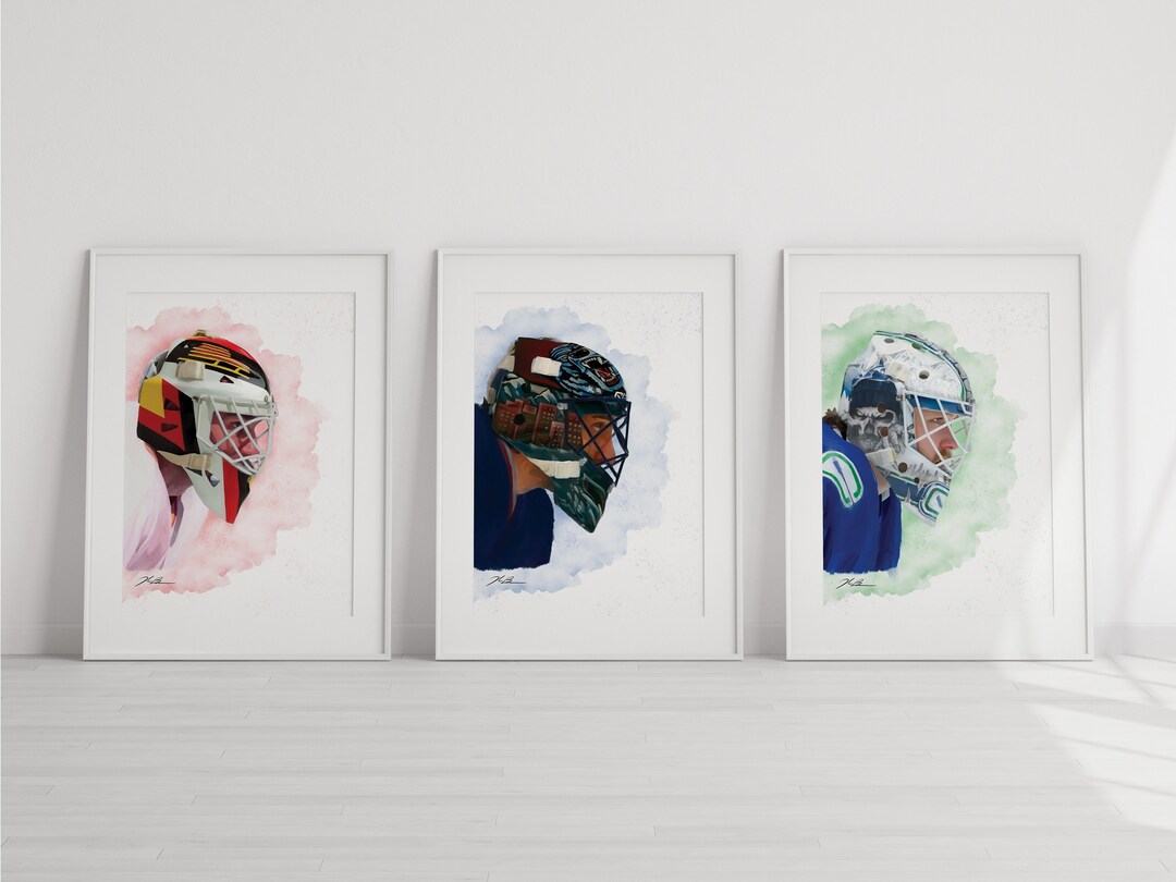 3 PACK Mclean Luongo Demko Goalie Mask Vancouver Digital Print PDF ...