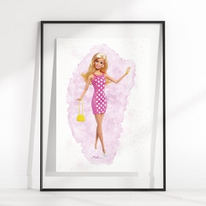 Barbie Doll Barbie Movie Digital Print PDF Printable Artwork Wall Art ...