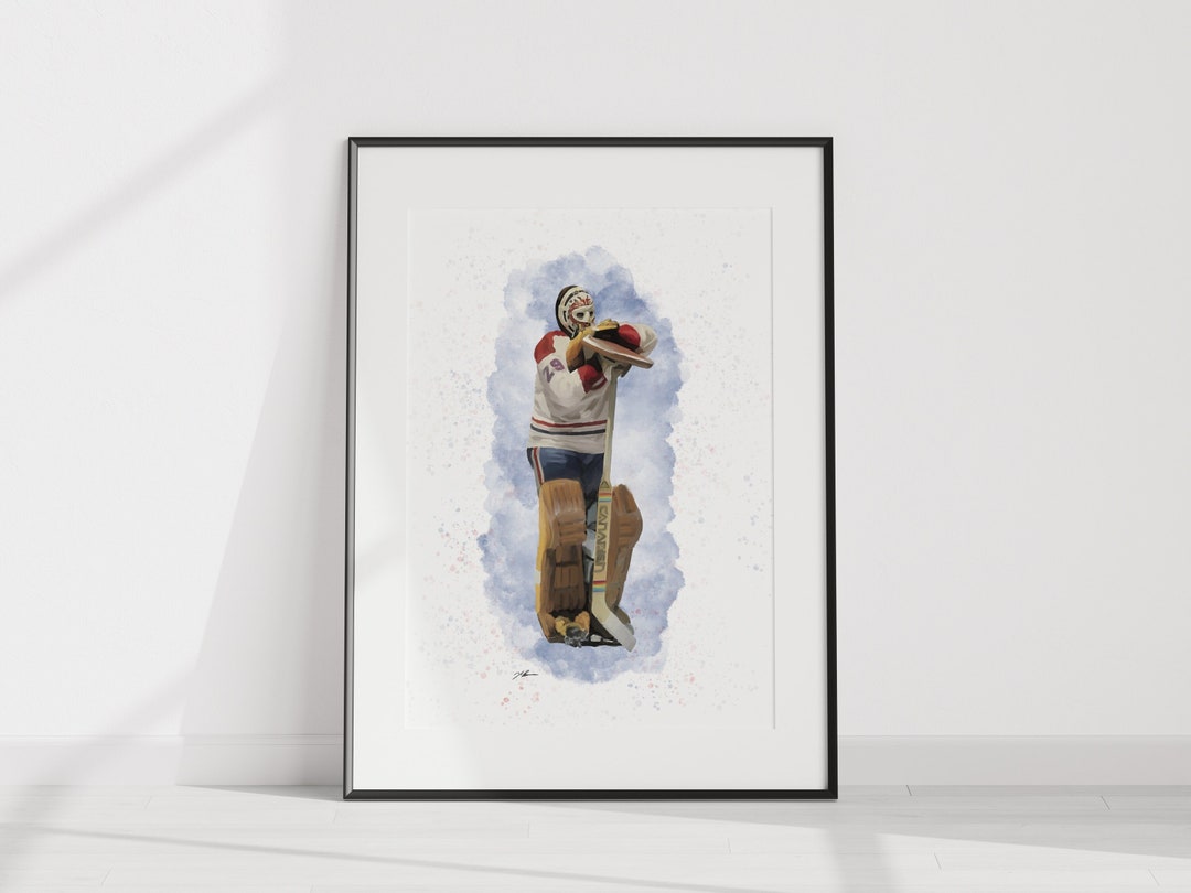 Montreal Canadiens Ken Dryden Painting. Digital Art Downloadable Print ...