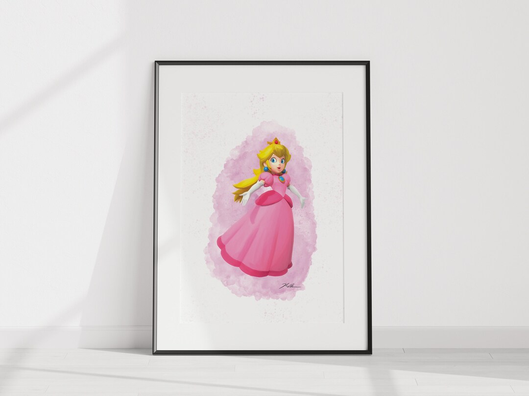 Princess Peach From Super Mario Bros Digital Print PDF Printable ...