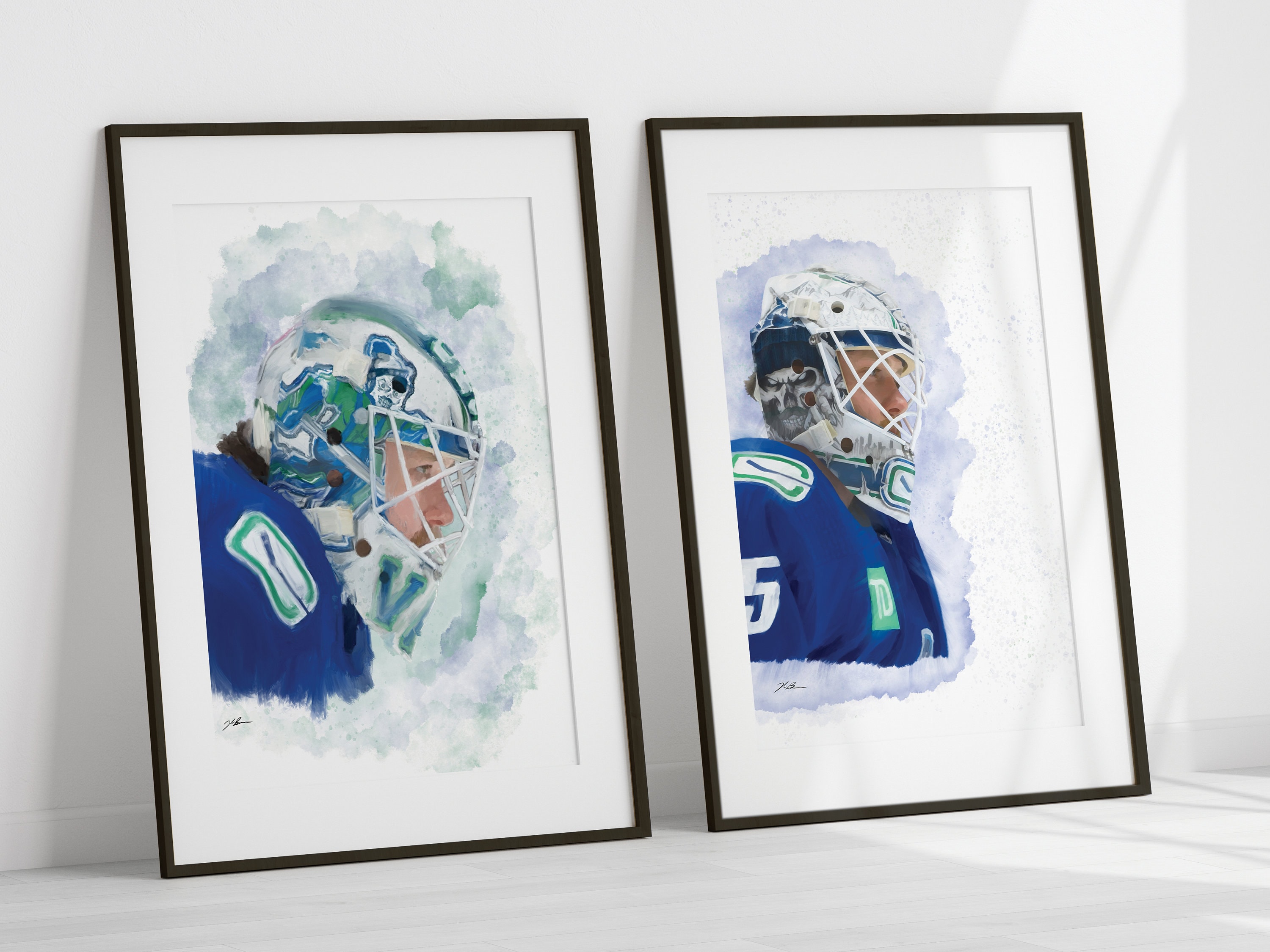 Thatcher Demko Vancouver Canucks Goalie Digital Print PDF Printable ...