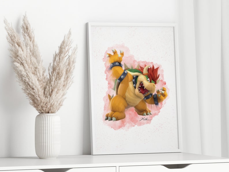 2 PACK Mario & Bowser From Super Mario Bros Digital Print PDF Printable ...
