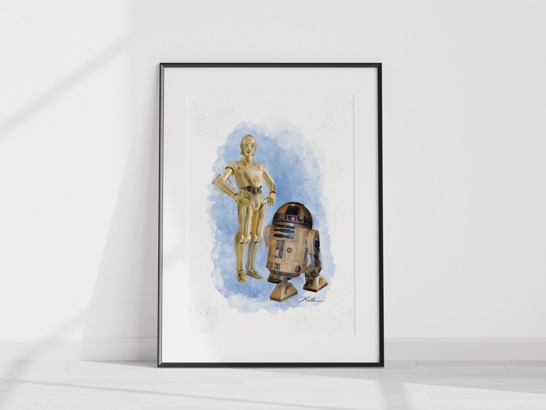 Droids R2-D2 & C-3PO R2D2 and C3PO Digital Digital Print PDF Printable ...
