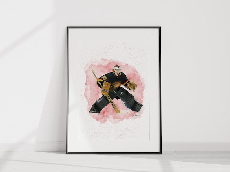 Thatcher Demko Vancouver Canucks Retro Goalie Digital Print PDF ...