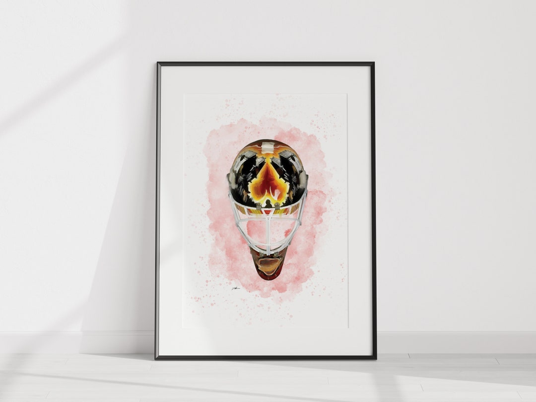 Corey Hirsch Vancouver Canucks Psycho Goalie Mask Painting. - Etsy