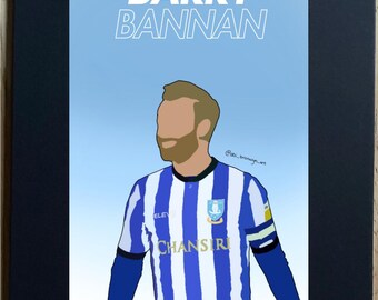 Barry Bannan Promotion - Print | Sheffield Wednesday | Football Wall ...