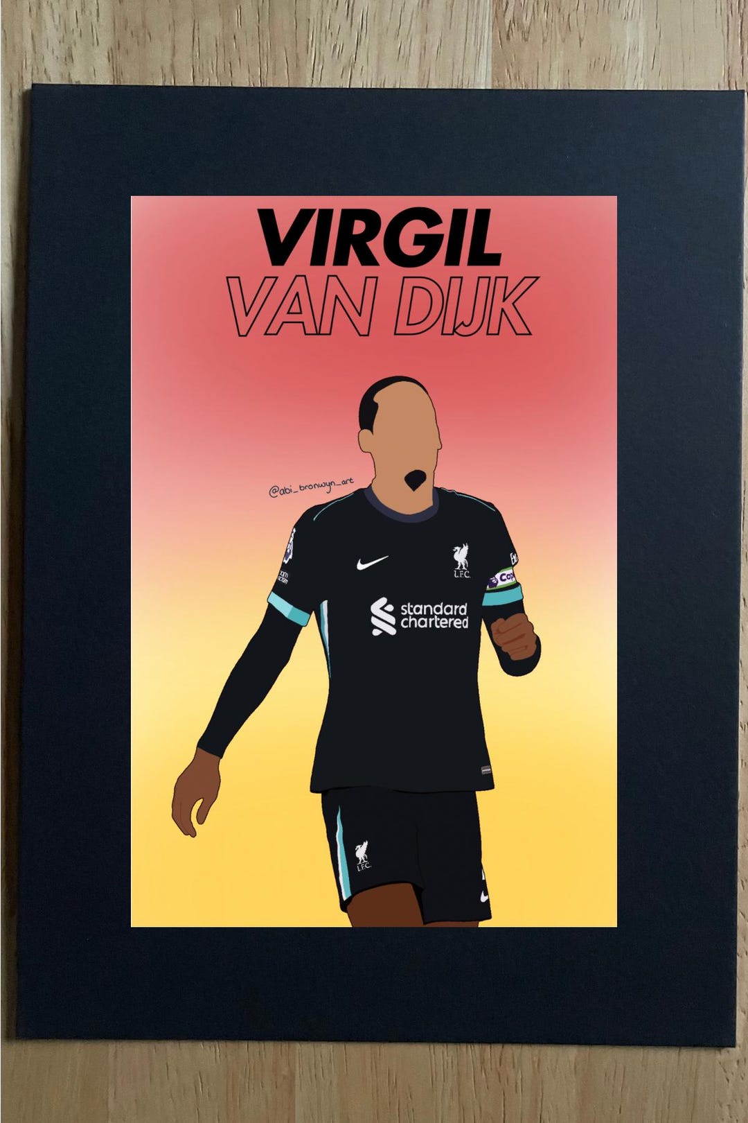 Virgil Van Dijk Liverpool LFC Digital Art Print - Etsy