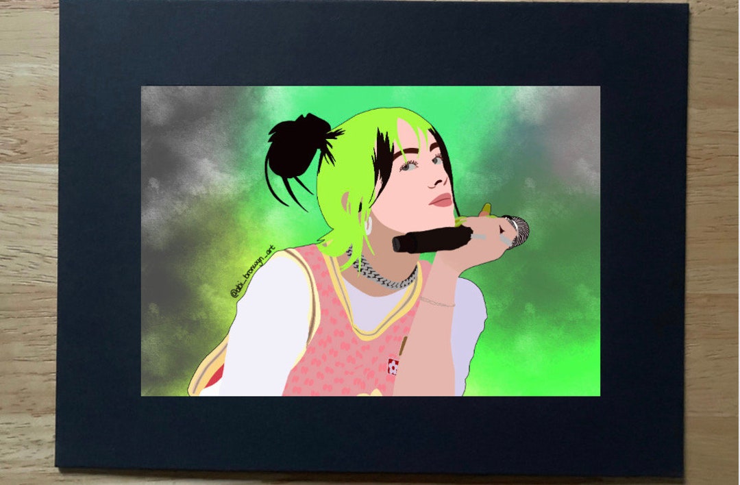 Billie Eilish Digital Art Print - Etsy