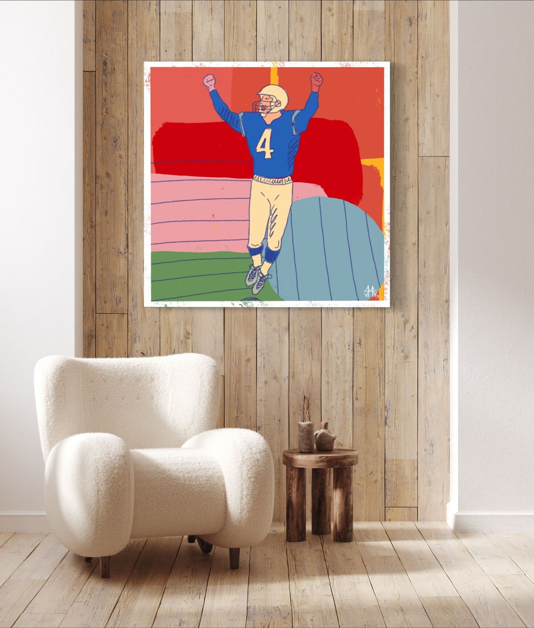 American Football Poster | Football Print, Patriots, NFL, Sports Poster ...