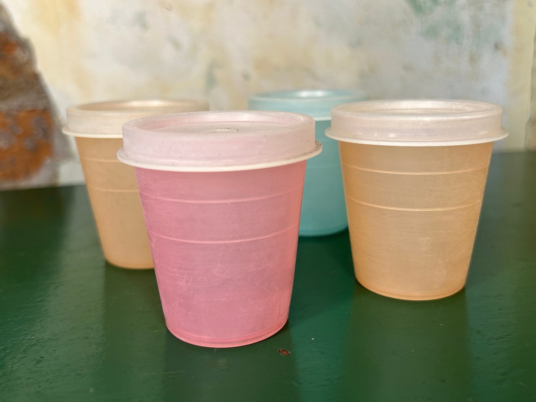 Set of 4 Pastel Tupperware 2oz Midgets 101 With Lids Pastel - Etsy