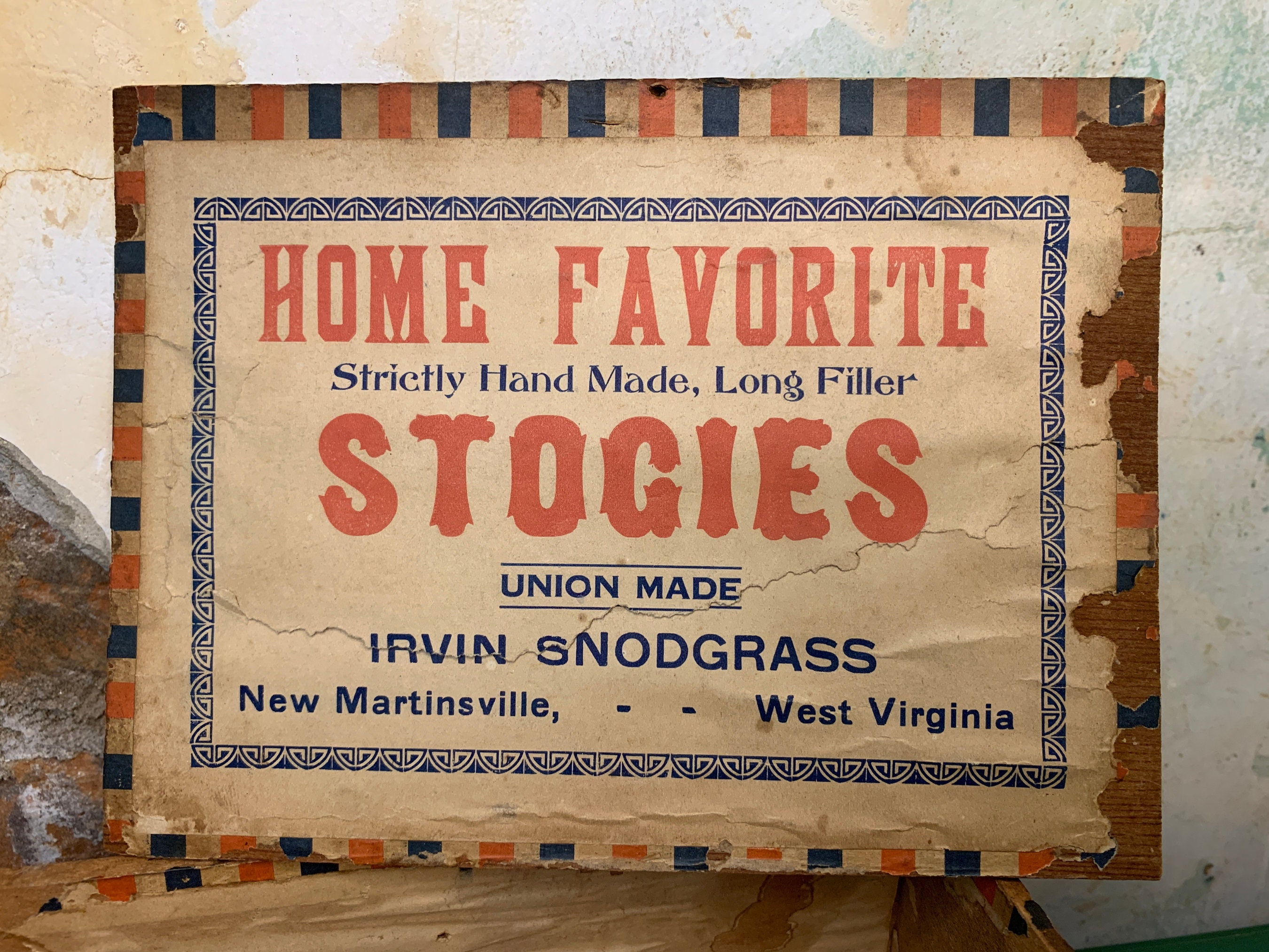 Wooden Cigar Box Home Favorite Stogies Vintage Advertising, Tobacciana ...