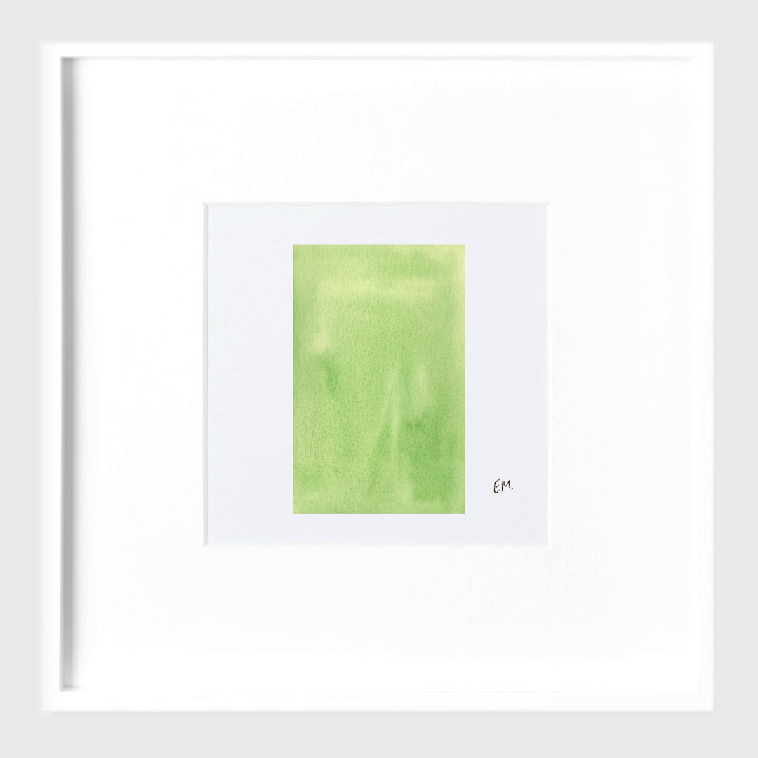 GREEN RECTANGLE WATERCOLOR Art, Shapes, Artwork, Wall Art, Nursery Art ...