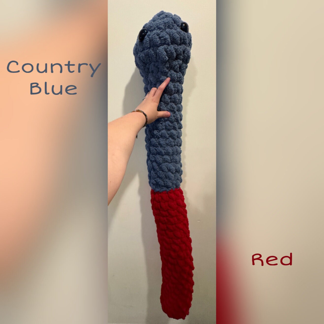 Giant Crochet Gummy Worm Body Pillow - Etsy