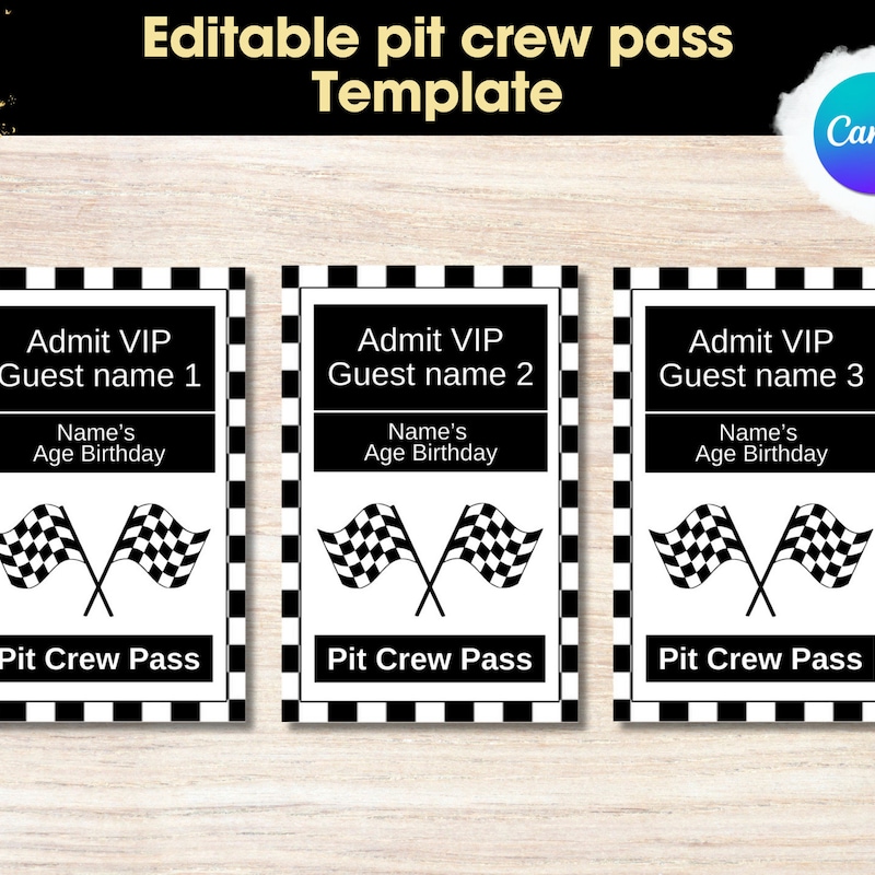 Pit Passes - Etsy