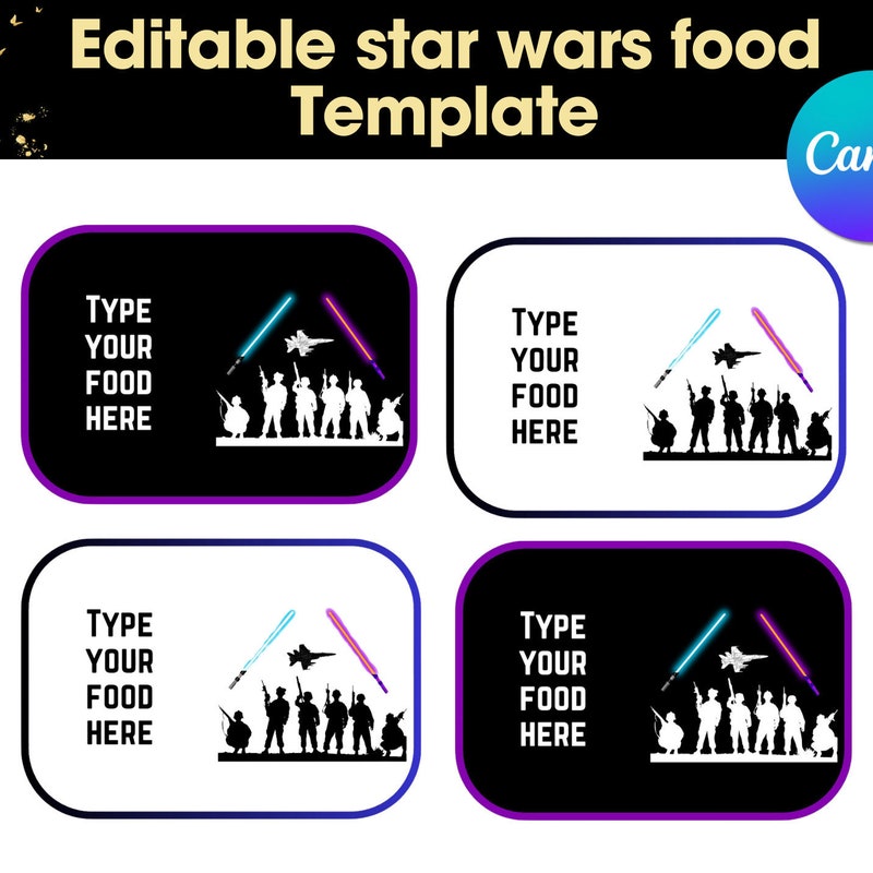 Starwars Food Labels - Etsy
