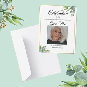 Editable Celebration of Life Invitation Template (digital Download) - Etsy