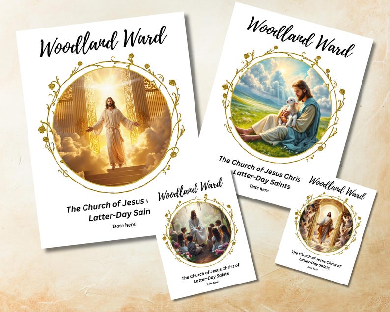 LDS Sacrament Program Template: Customizable Canva Design (digital ...