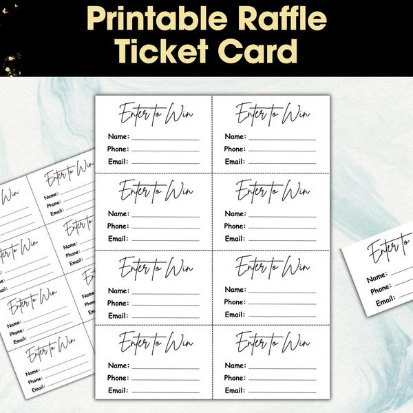 Drawing Entry Slips - Etsy