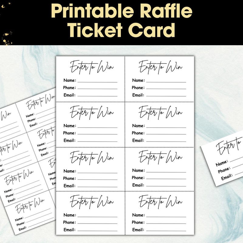 Raffle Tickets - Etsy