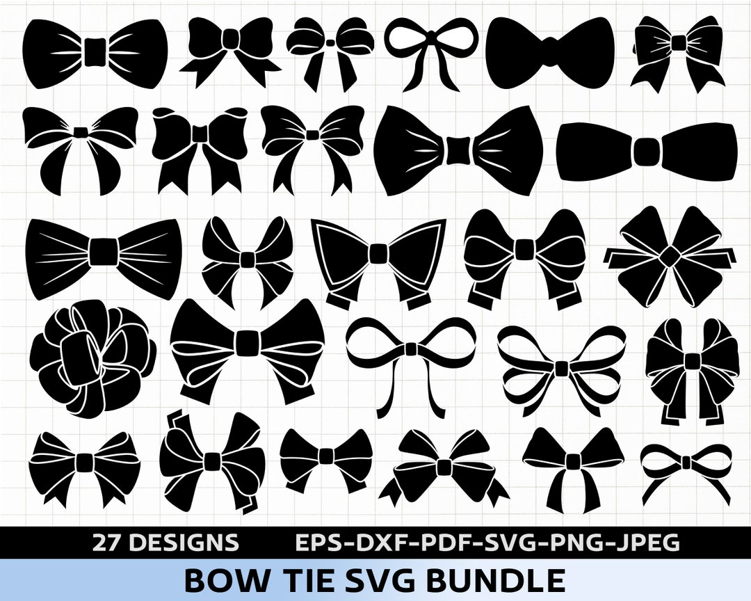 Double Loop Bow Template SVG Bow Svg Bundle Bow Tie Svg Bow - Etsy