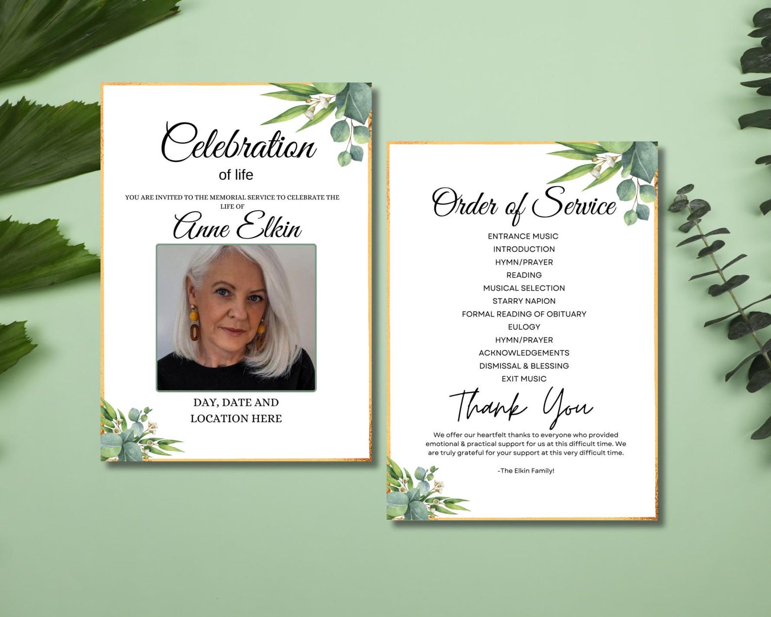Editable Celebration of Life Invitation Template (digital Download) - Etsy