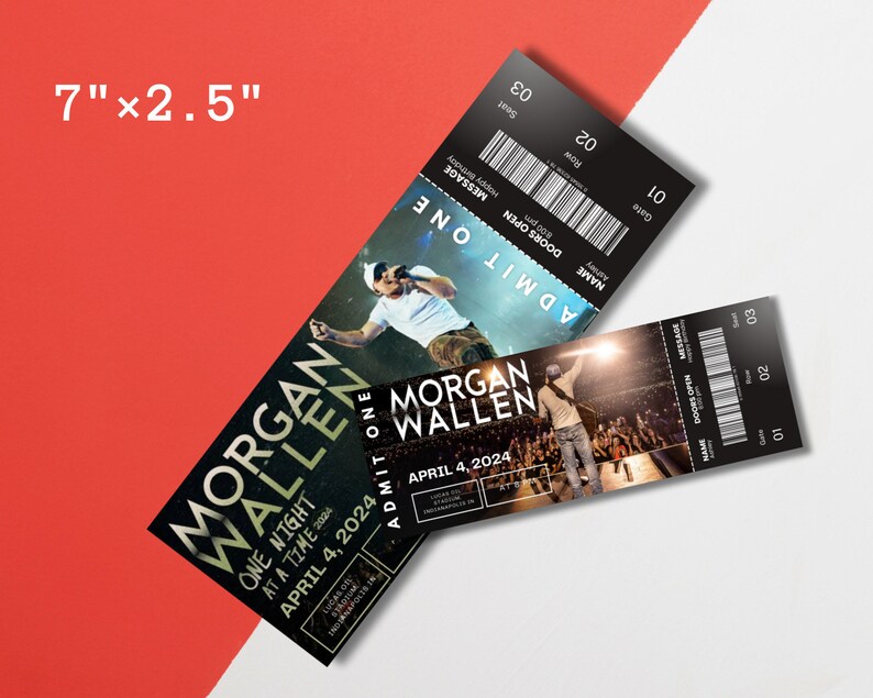 Country Concert Ticket Template, Editable Event Pass (digital Download ...