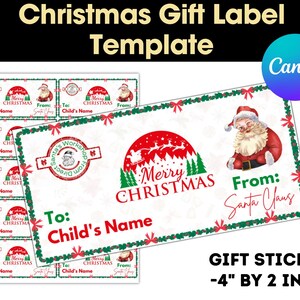 Editable Christmas Gift Tag Printable Printable Christmas Present Label ...