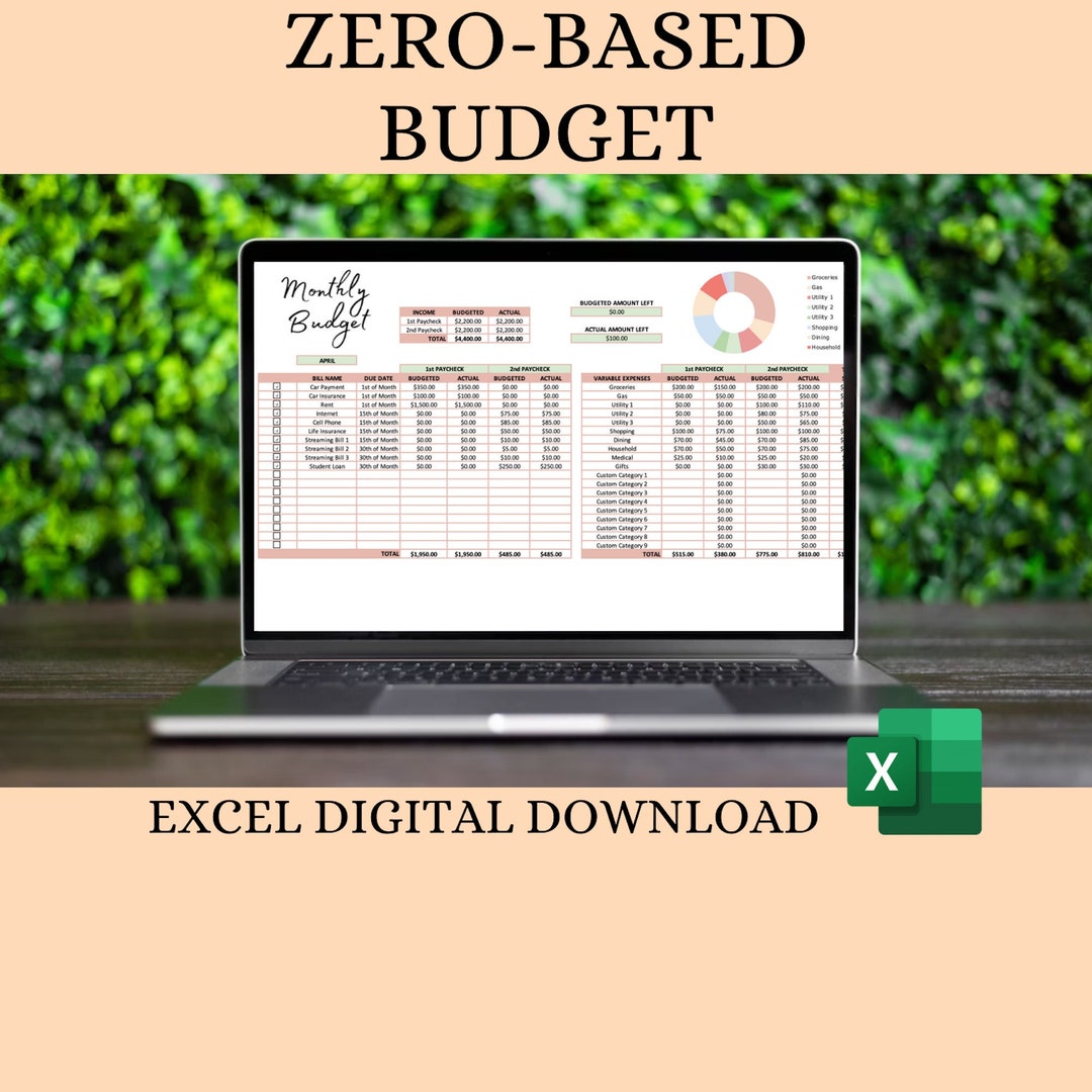 Zero-based Budget Spreadsheet Monthly Budget Planner Excel Zero Based ...