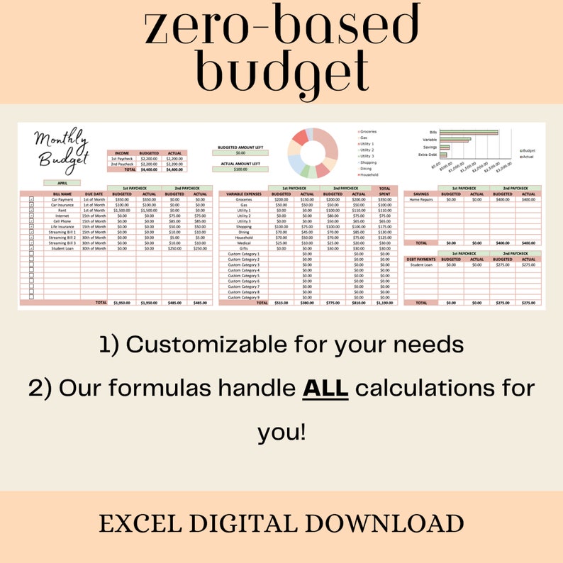 Zero-based Budget Spreadsheet Monthly Budget Planner Excel Zero Based ...