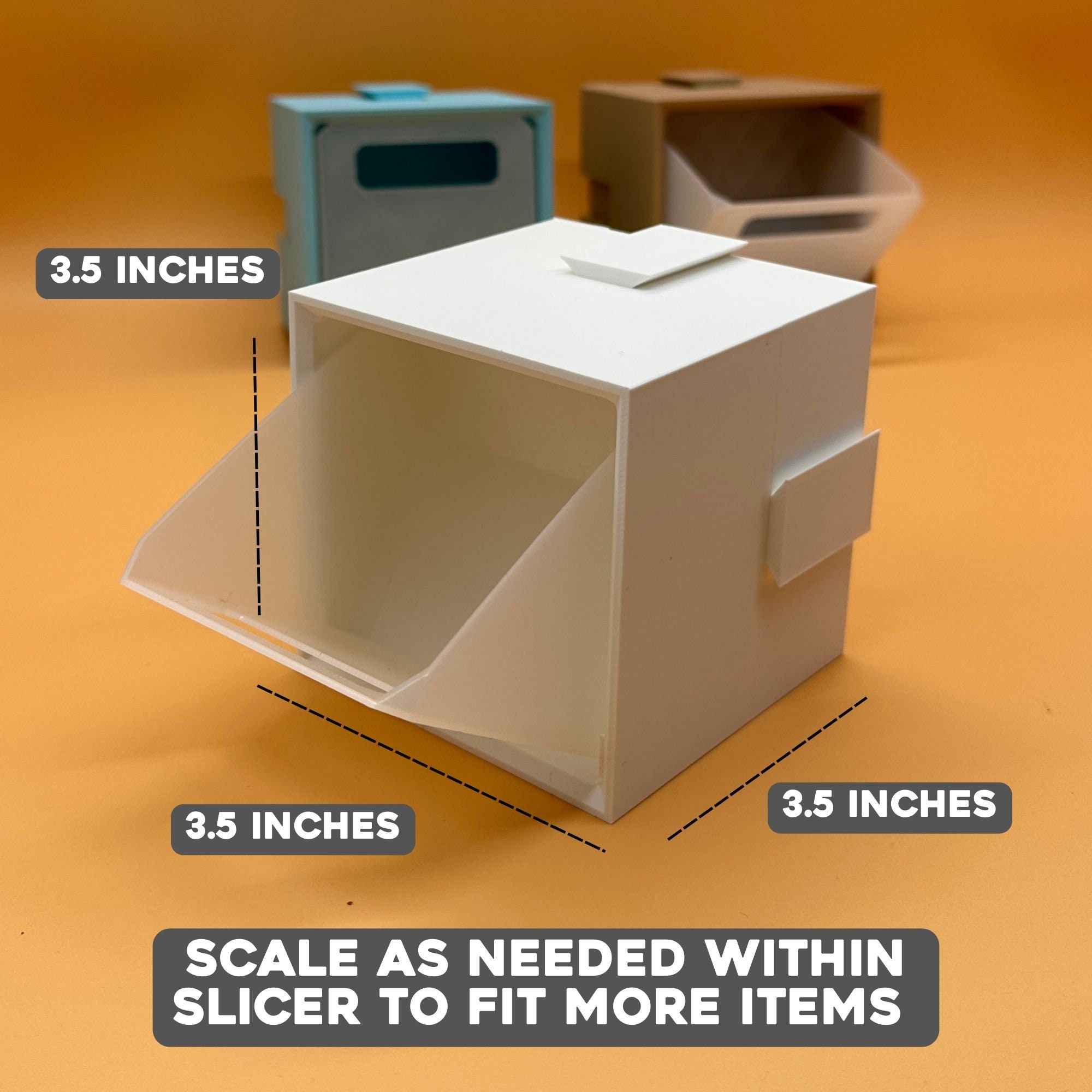 3d Printable Stackable Storage Boxes Stl Files Etsy