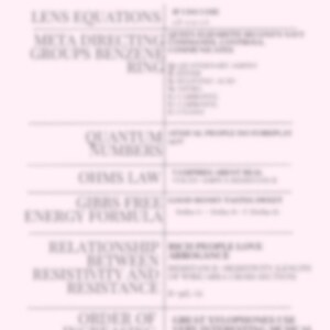 MCAT Mnemonic Guide- Chemistry and Physics - Etsy